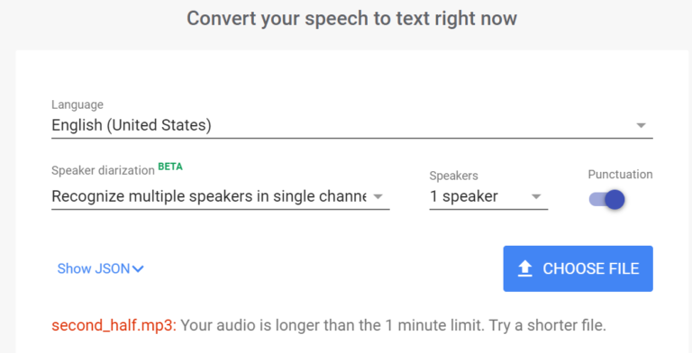 Converting Audio to Text via Google Speech-To-Text API - Dr. Harriet ...